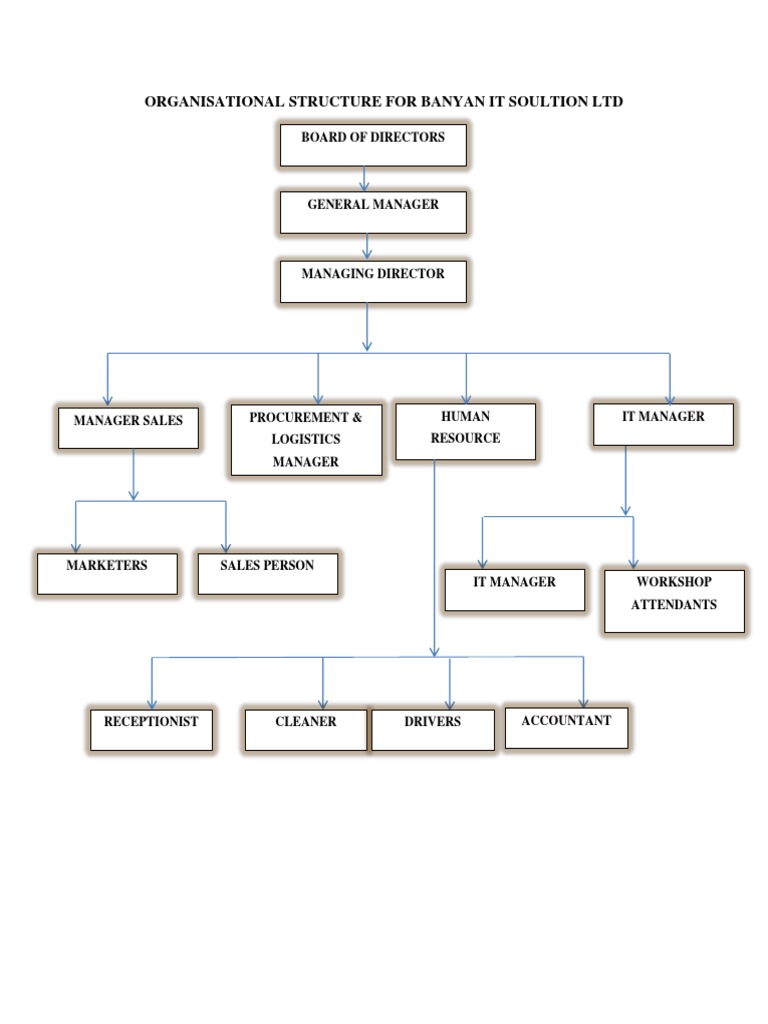 Banyan It Solution Organogram | PDF | Computers