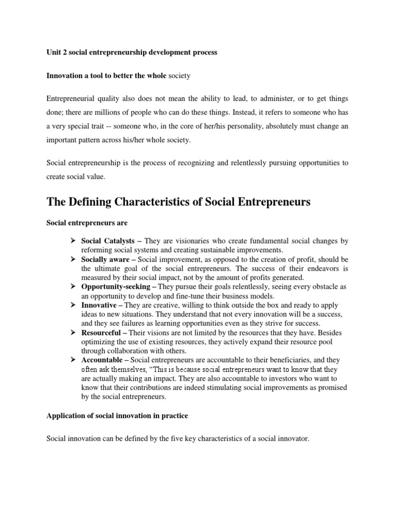 Social Entrepreneurship Essentials | PDF