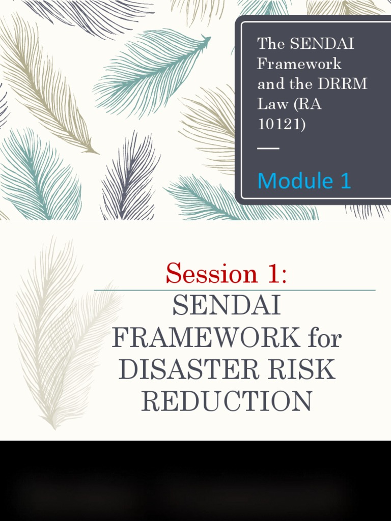 SENDAI Framework and DRRMLaw | PDF | Emergency Management | Disaster ...