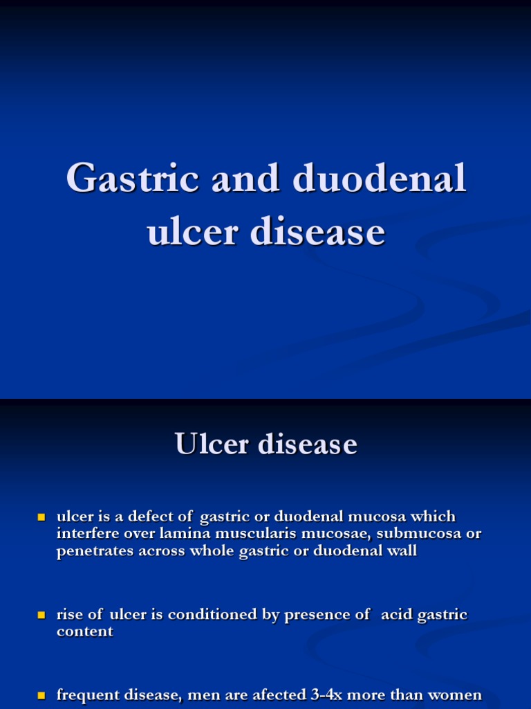 Gastric and Duodenal Ulcer | PDF | Stomach | Digestive System