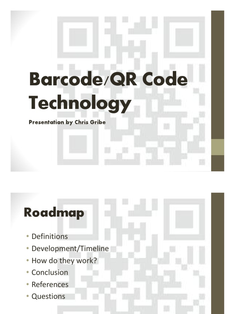 QR Codes in PowerPoint Presentations | PDF | Barcode | Qr Code