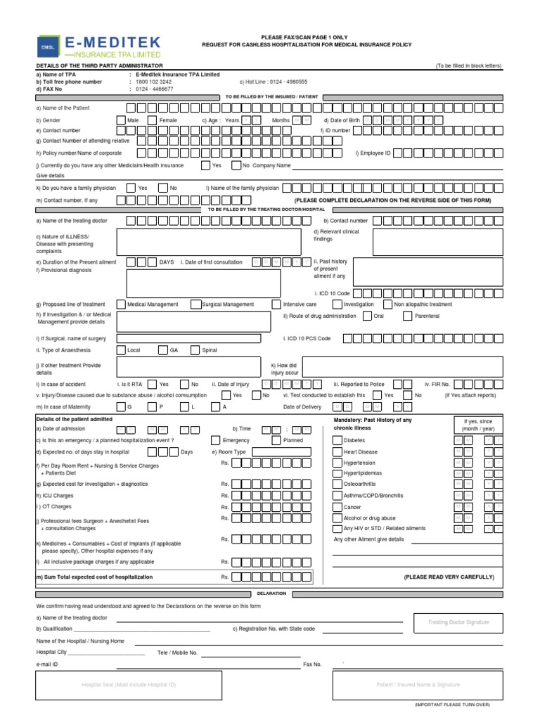 Cashless_Request_Form.pdf | Patient | Insurance
