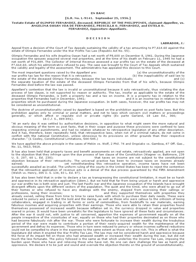 So Ordered | PDF | Ex Post Facto Law | Taxes