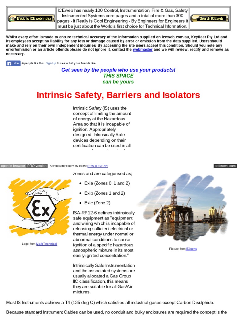 Intrinsic Safety Barriers Isolators | PDF | Safety | Manufactured Goods