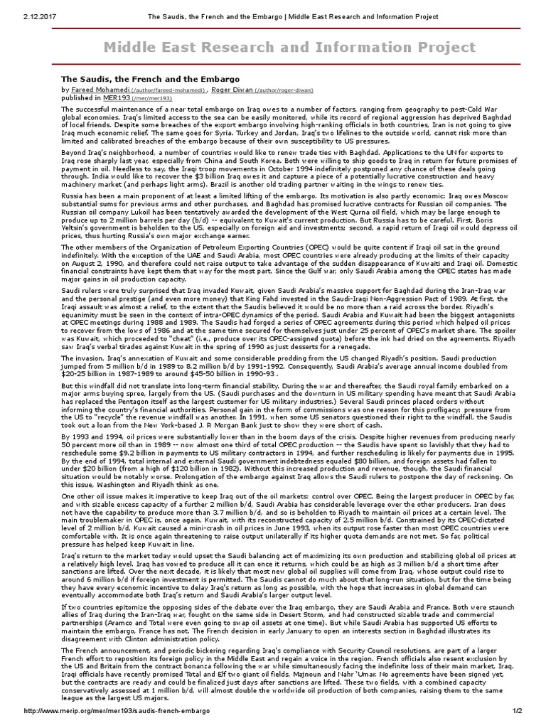 Middle East Research and Information Project: Fareed Mohamedi Roger ...