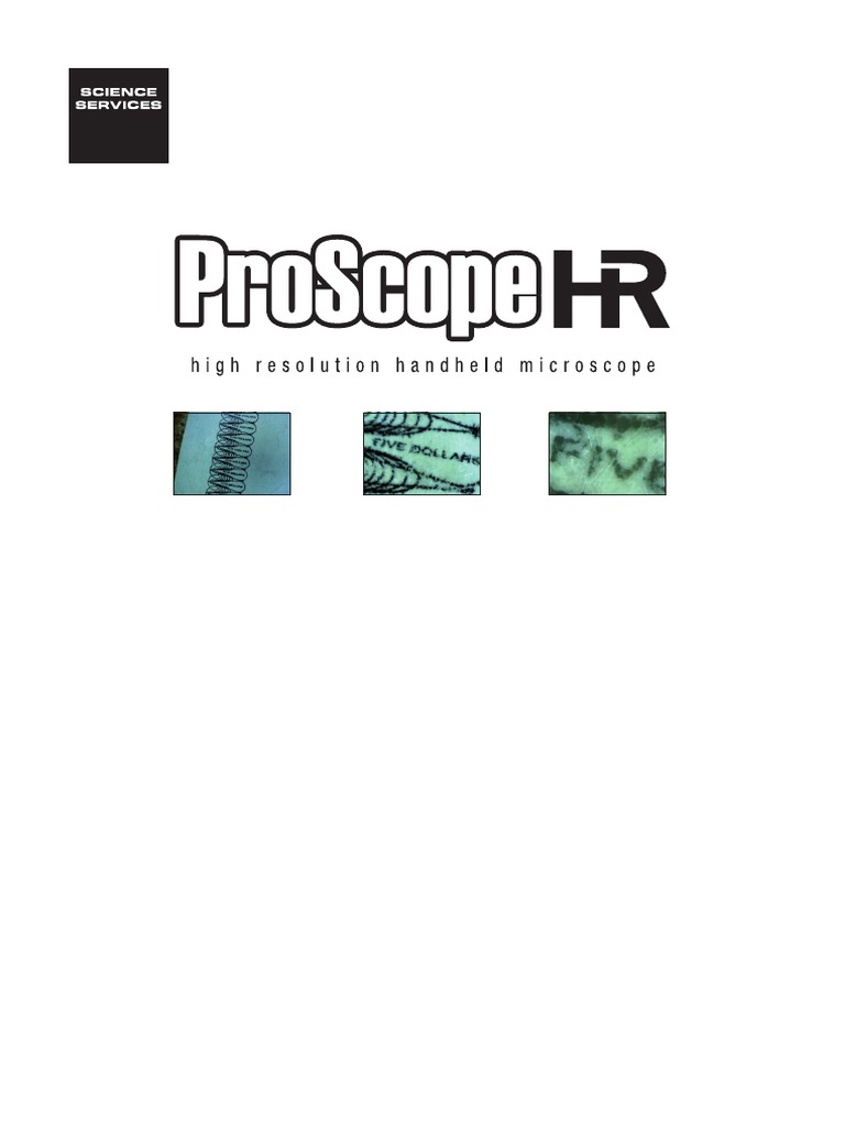 ScienceServices Proscope Brochure en | PDF | I Pad | Image Resolution