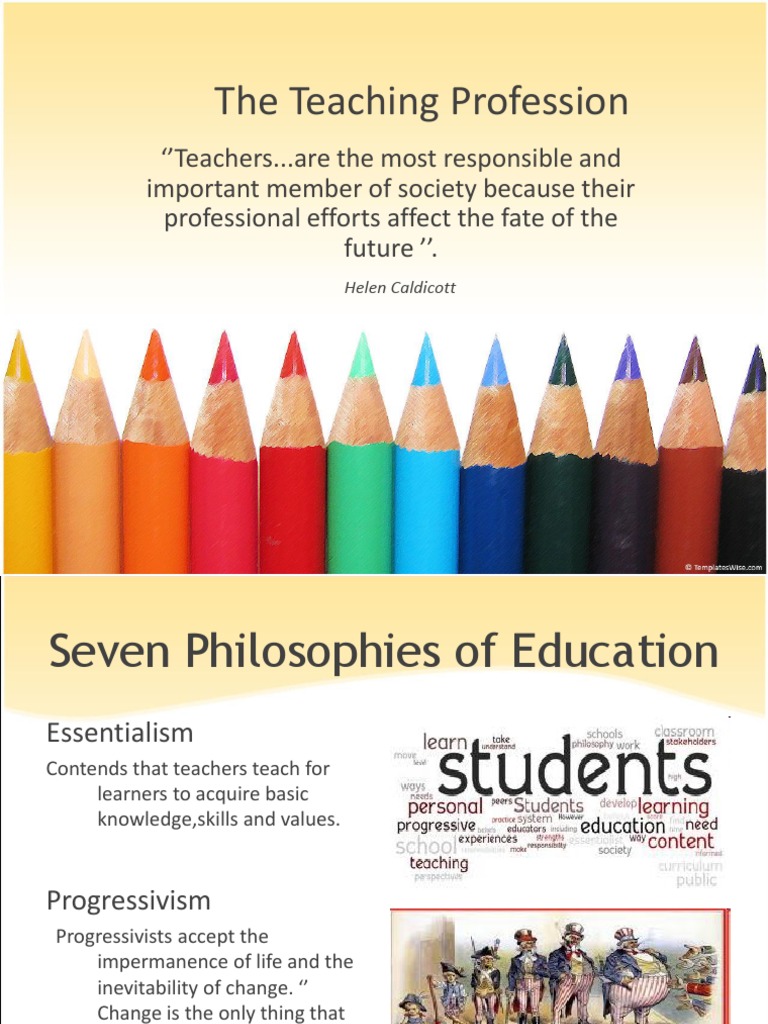 Foundations of the Teaching Profession | PDF | Curriculum | Literacy