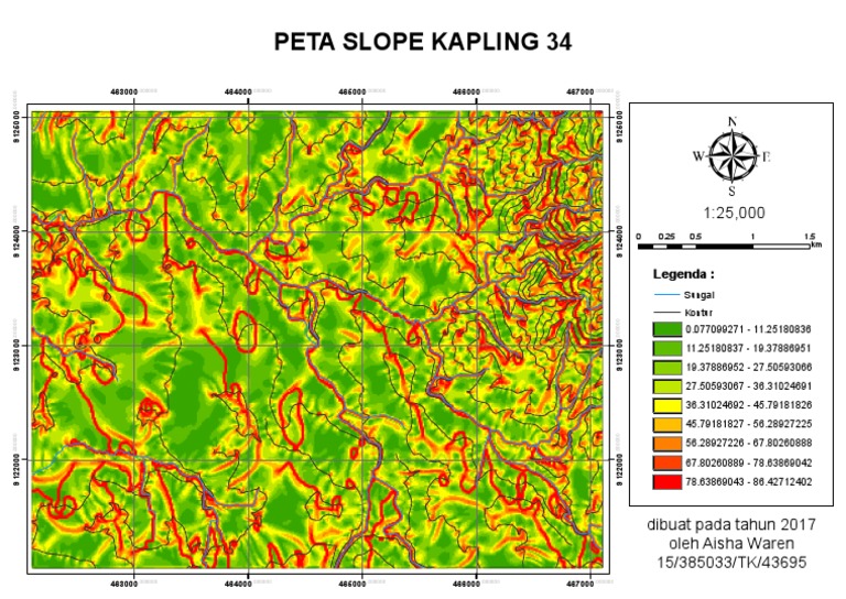 Peta Slope Kapling 34: Legenda | PDF