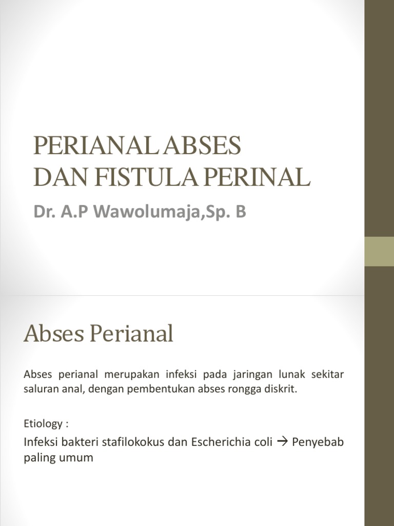 Perianal Abses | PDF