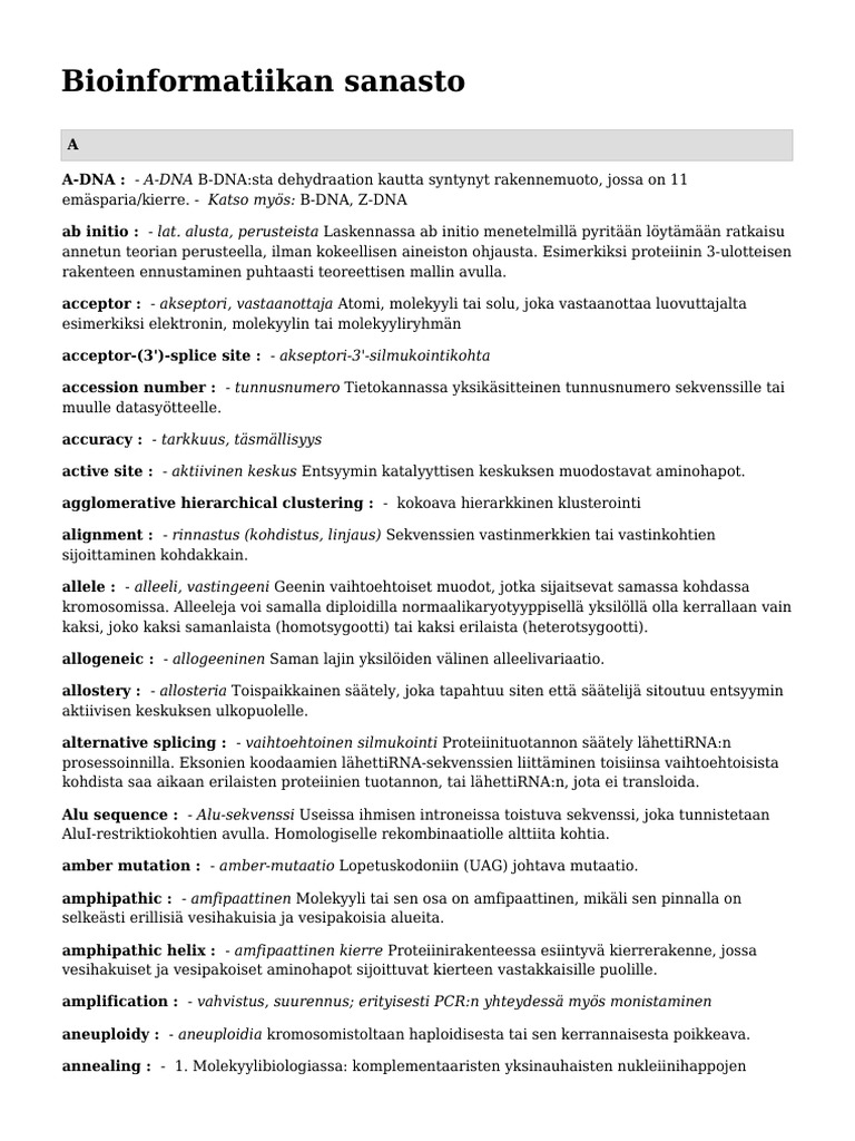 Bioinformatika PDF | PDF