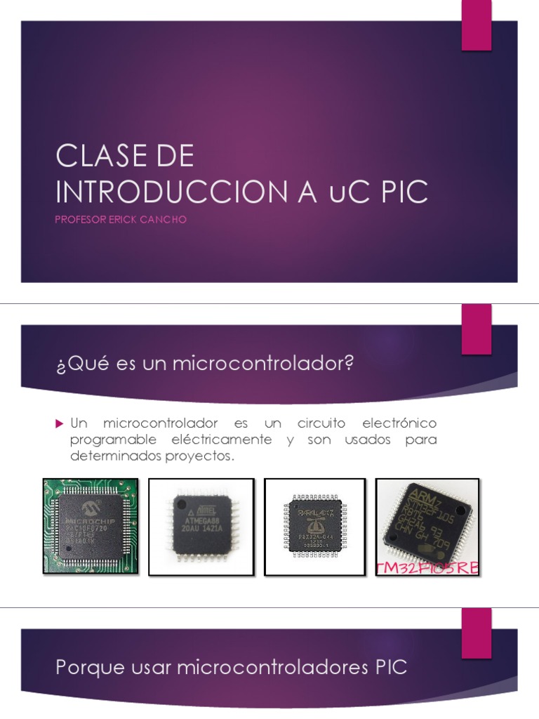 Clase de Introduccion A Uc Pic | PDF | Microcontrolador | Teclado