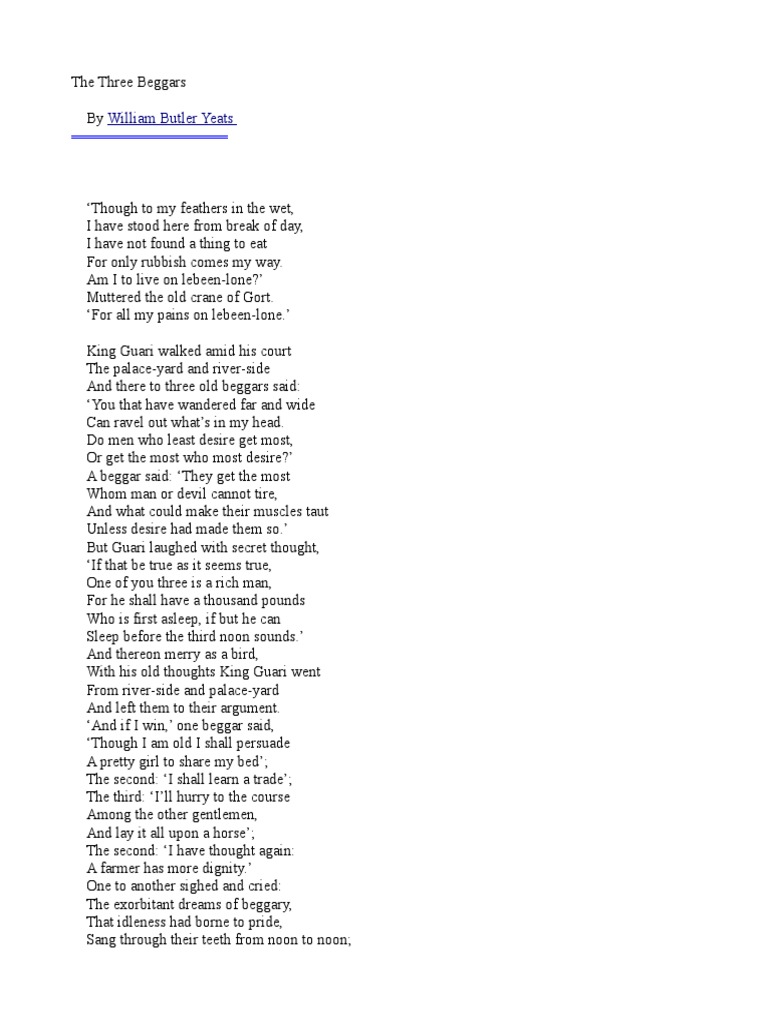 The Three Beggars | PDF