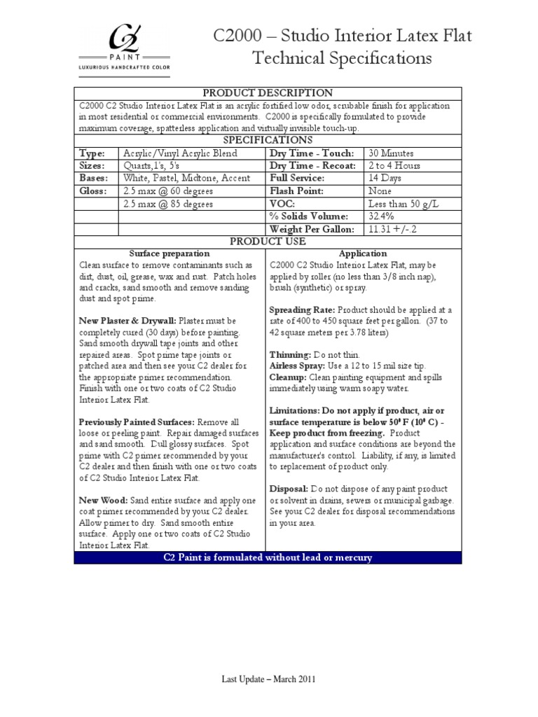 Studio Interior Flat Specs | PDF | Paint | Acrylic Paint