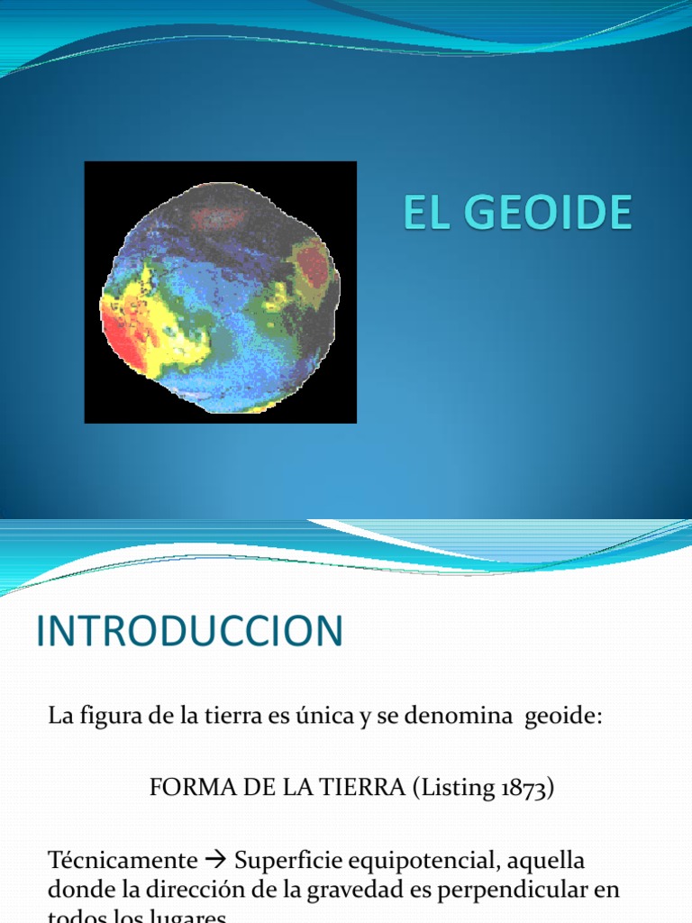 El Geoide-1 | PDF | Gravedad | Fuerza
