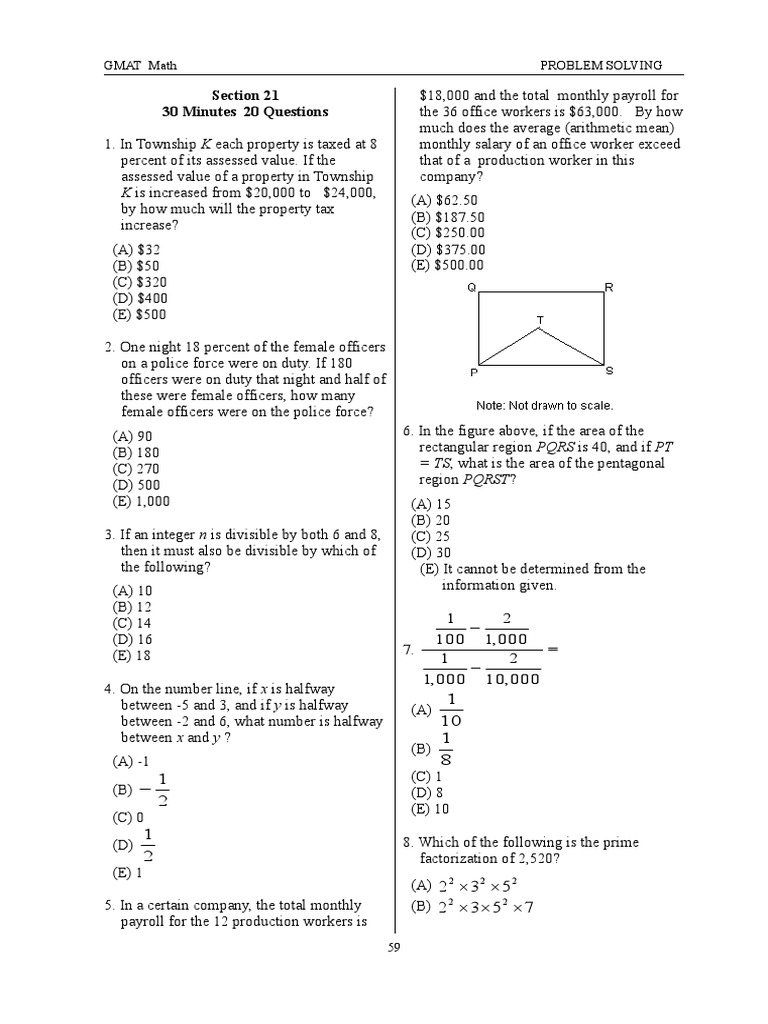 Understanding Key Concepts in GMAT Math Problems Through Analyzing ...