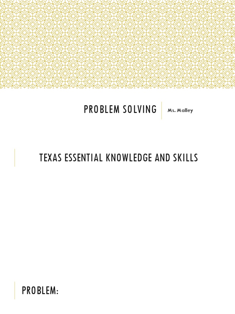 Problem Solving | PDF | Sports | Leisure