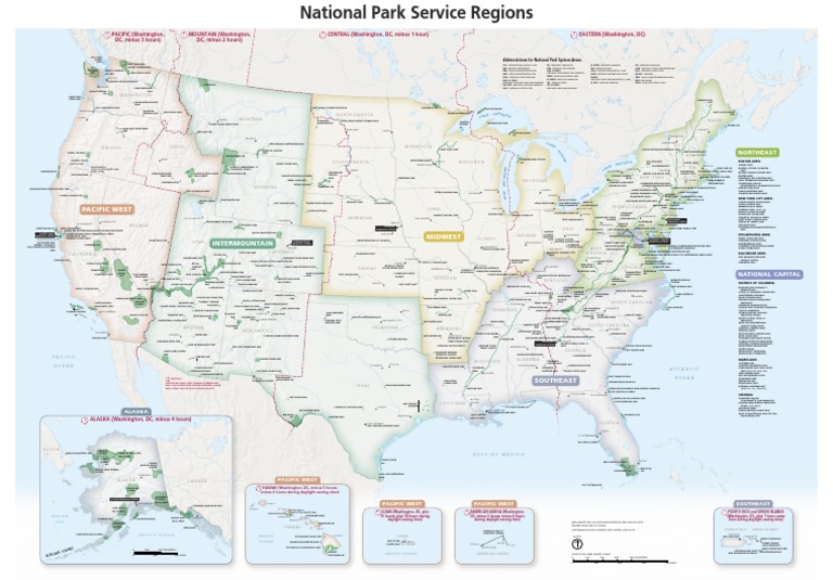 NPS Regions Map | Washington (State) | National Park Service