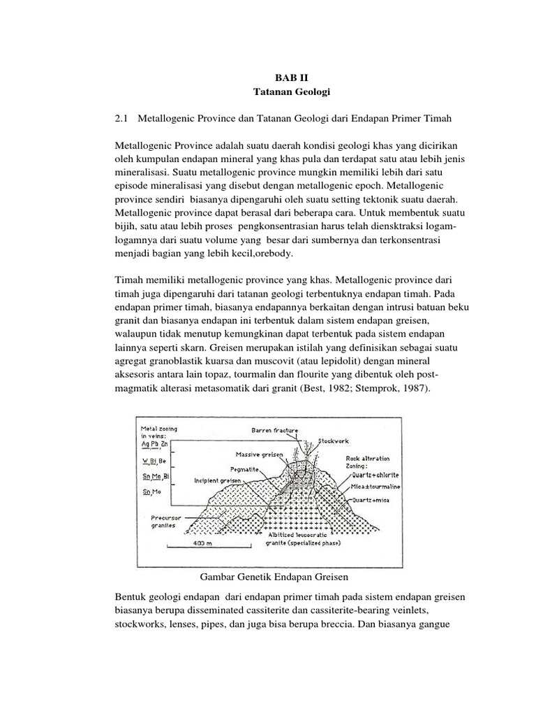 Proses Pembentukan Endapan Timah Primer | PDF