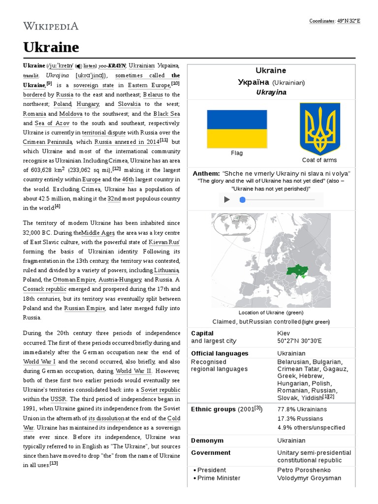 Ukraine | PDF | Ukraine | Soviet Union