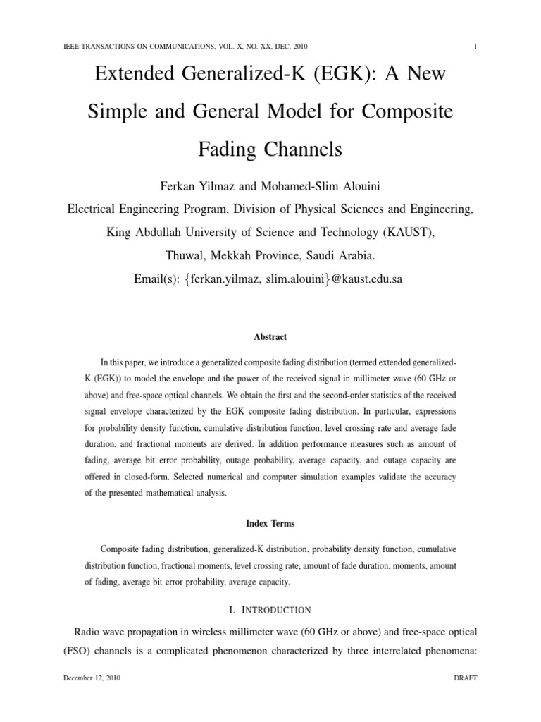 Extended Generalized-K (EGK) : A New Simple and General Model For ...