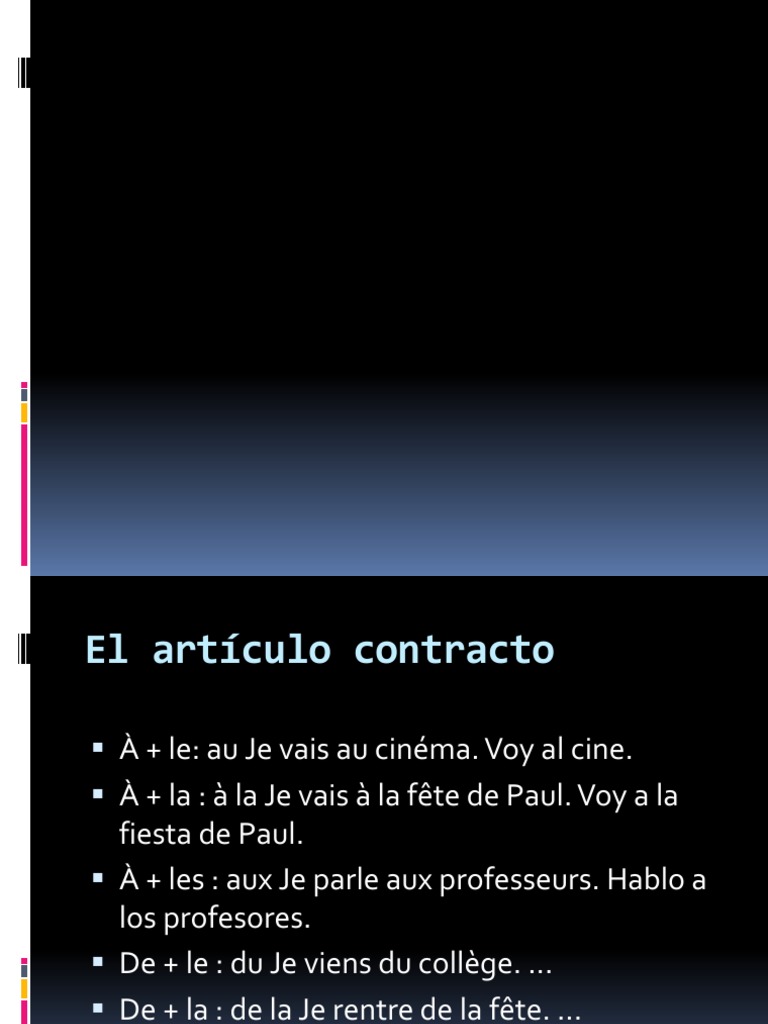 Articulos Contracto Frances | PDF