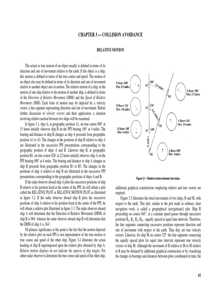Relative motion plotting for collision avoidance | PDF | Kinematics ...