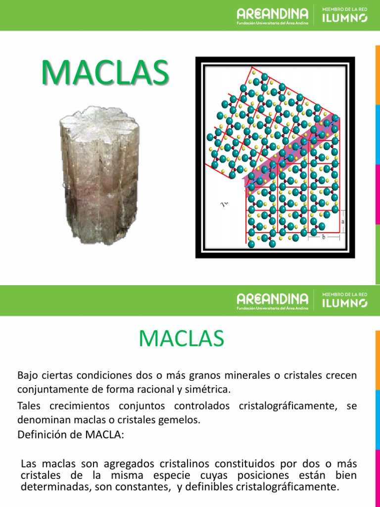Maclas | PDF | Cristal | Mineralogía
