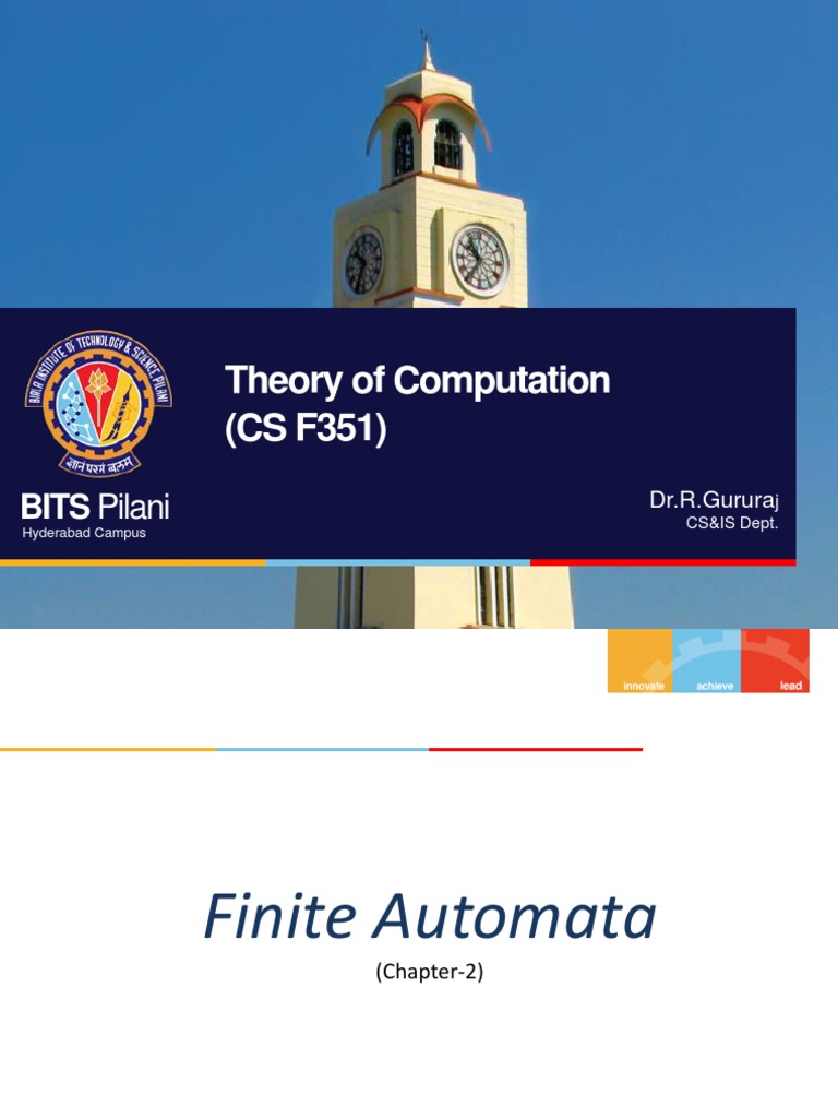 Finite Automata 3 Pdf Discrete Mathematics Models Of Computation
