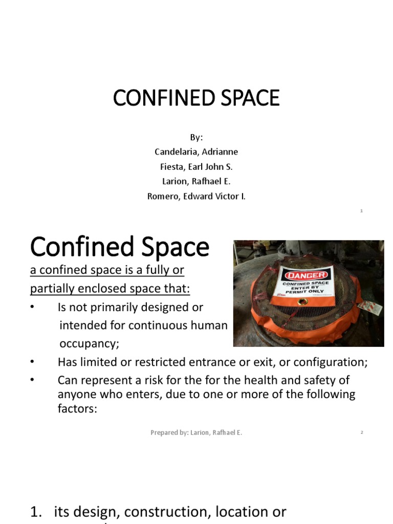 Confined Space Final Name Corrected | PDF | Hazards | Ventilation ...