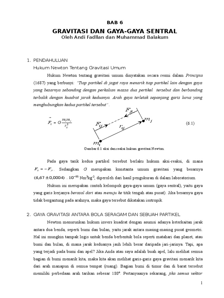 Gaya Gravitasi dan Hukum Kepler | PDF