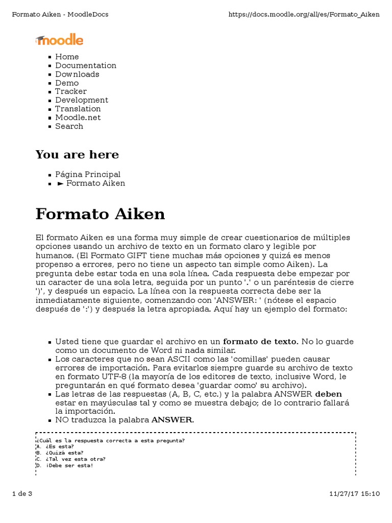 Preguntas Aiken | PDF | Moodle | Archivo de computadora