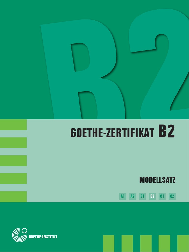 Goethe B2 Certificate Sample Exam - Modellsatz - 02 - 01 - 0 PDF | PDF