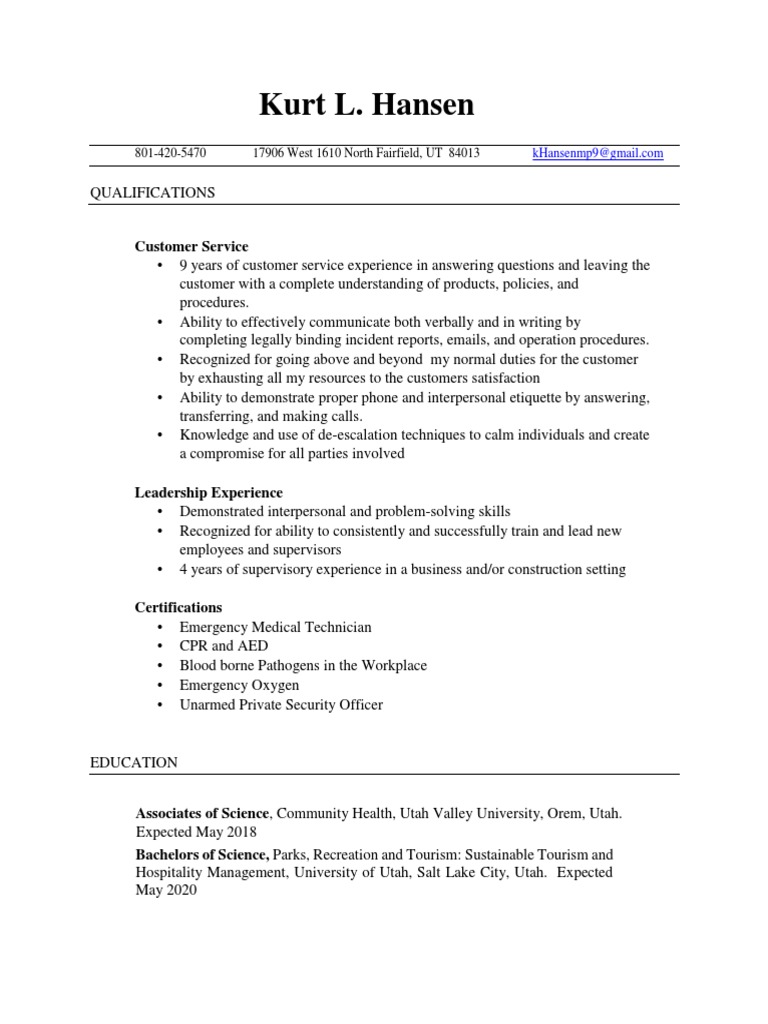 Hansen Resume | PDF | Career & Growth