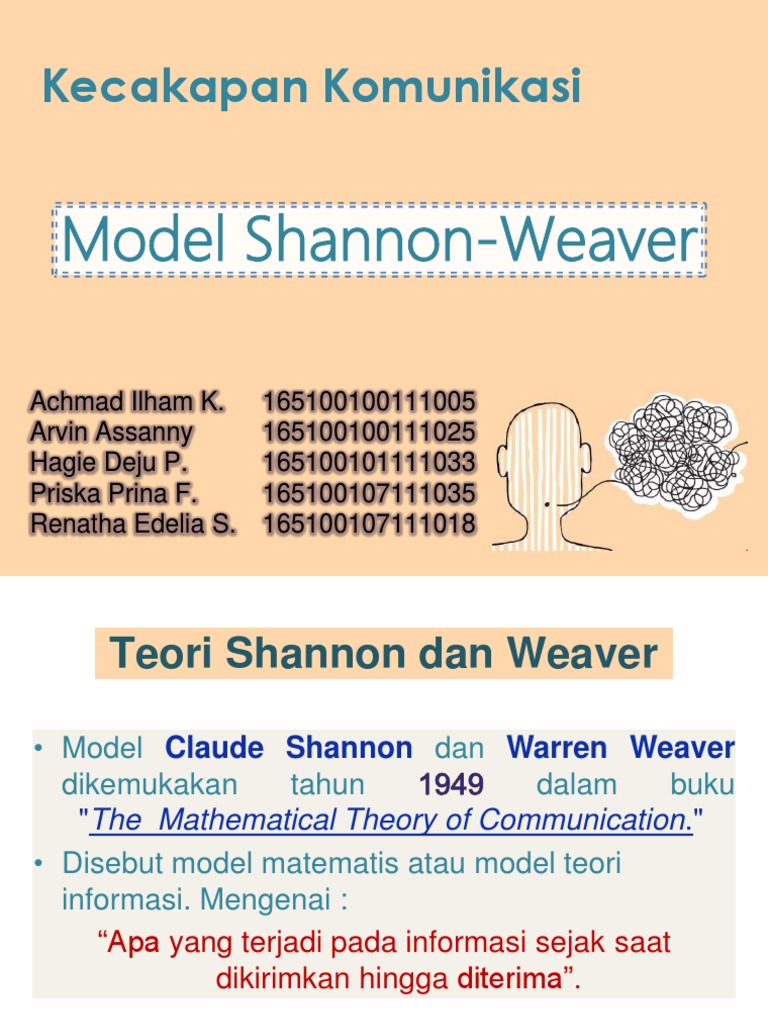 Model Shannon Weaver | PDF