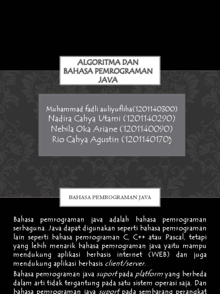 2 - Algoritma Dan Bahasa Pemrograman Java | PDF