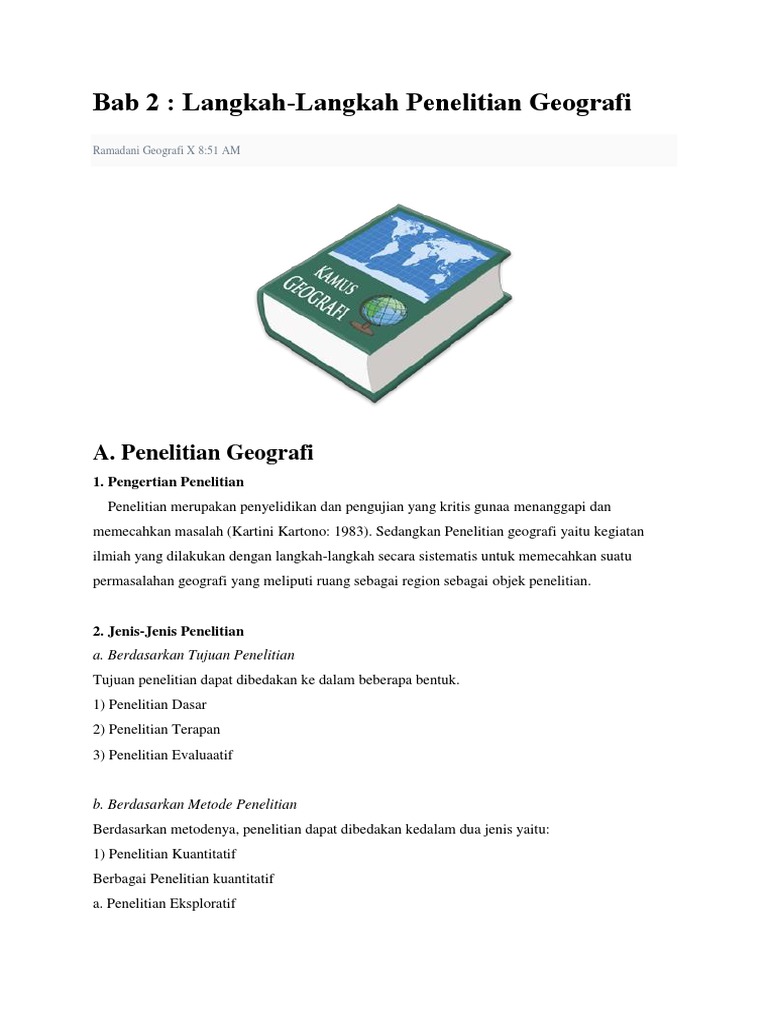 Penulisan Geografi | PDF