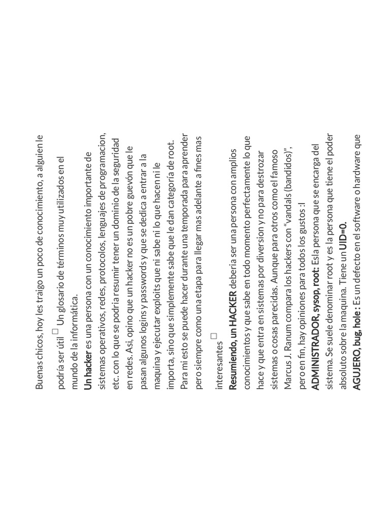 Diccionario de Hacking | Descargar gratis PDF | Hacker de seguridad ...