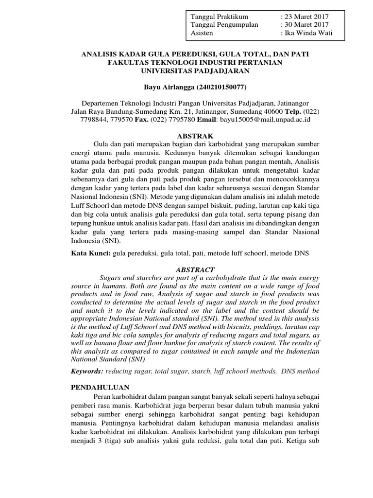 Anpang - Jurnal Gula | PDF | Sains & Matematika