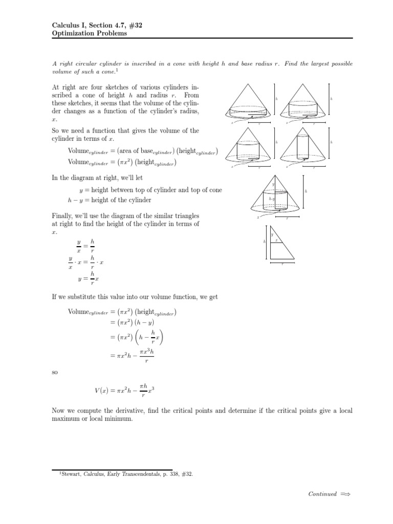 04 07 032 Optimization Problems | Download Free PDF | Volume | Maxima ...