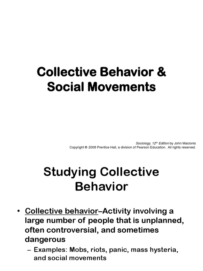 Chapter23 Collective Behavior & Social Movements.ppt | Social Movements ...