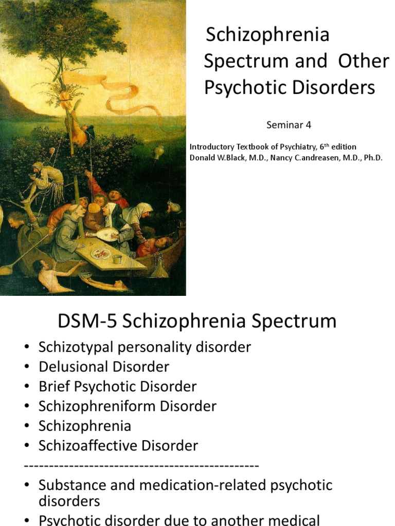 DSM-5 Psychotic Disorders Seminar | PDF | Delusion | Psychosis