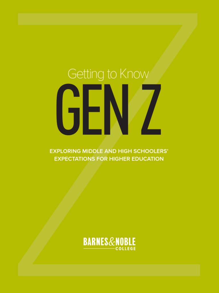 Gen Z Research Report Final PDF | PDF | Adolescence | Educational ...