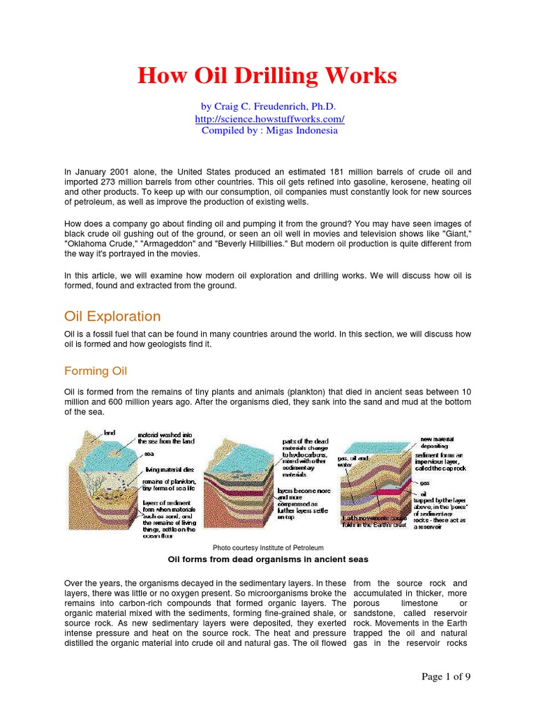 How Oil Drilling Works | PDF | Casing (Borehole) | Petroleum