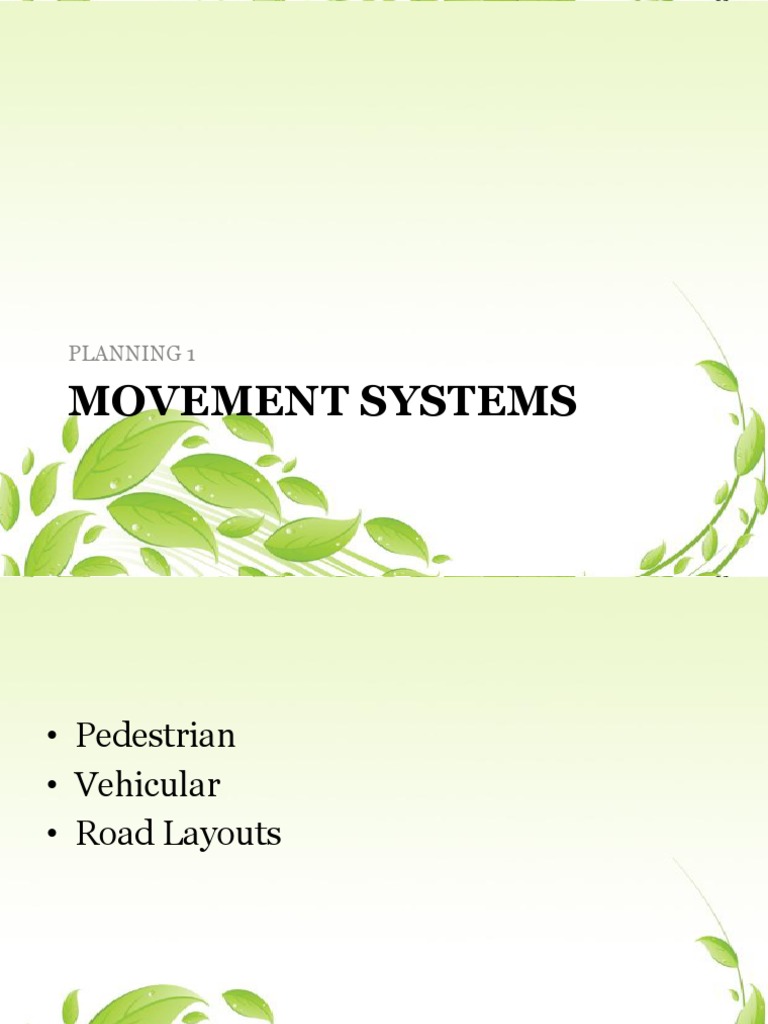 Movement Systems: Planning 1 | PDF | Traffic | Street