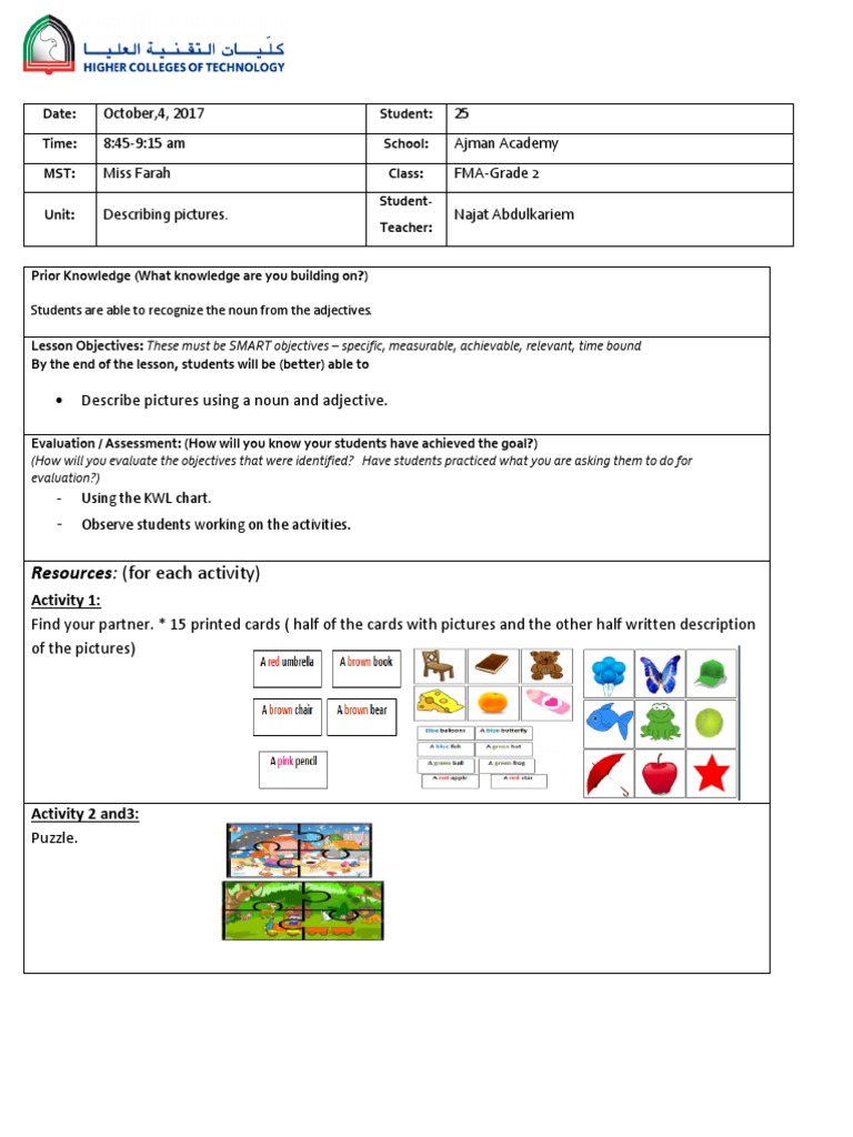 Lesson Plan Two | PDF | Lesson Plan | Teaching