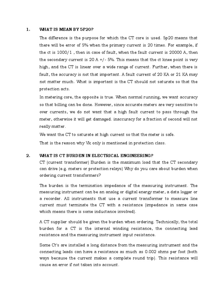 What 5P20 | PDF | Electrical Substation | Electric Arc