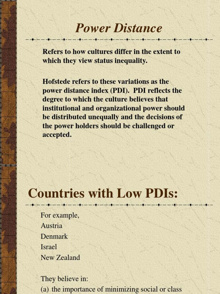 Power Distance | PDF | Behavioural Sciences | Sociological Theories