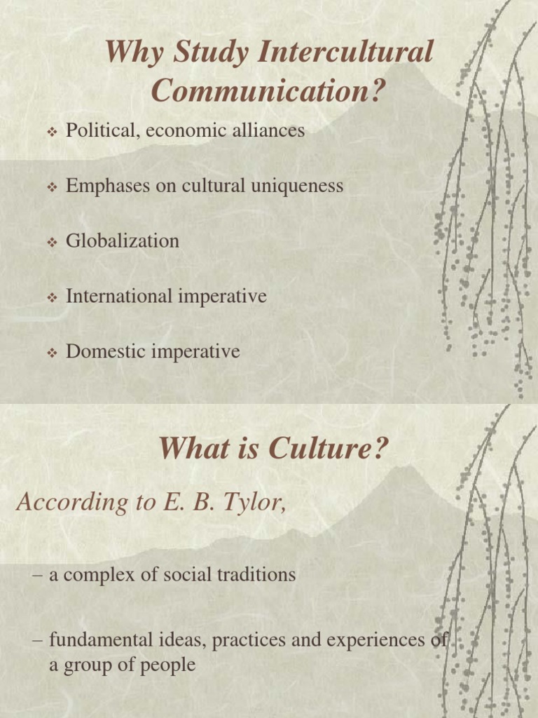Why Study Intercultural Communication | PDF | Agriculture
