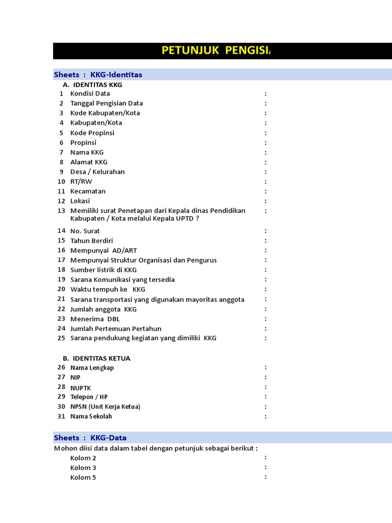 01 Format KKG Baru | PDF