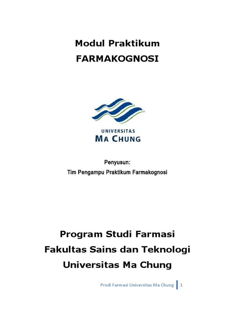 Modul Praktikum Farmakognosi | PDF